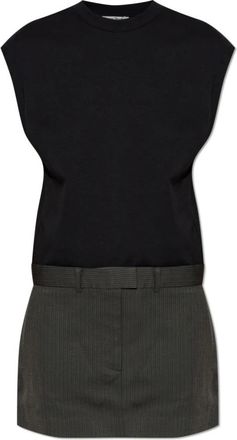 Acne Studios Femme, Robes, Noir, Taille: 40 FR Layered Short Dress