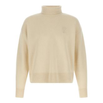 Ami Homme, Pulls, Blanc, Taille: XL Matis Turtleneck Sweater