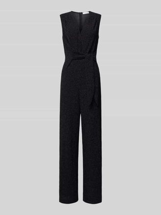 Rich & Royal Schimmernder Jumpsuit mit V-Ausschnitt