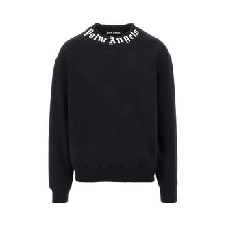 Palm Angels Neck logo print crewneck sweatshirt Man XL