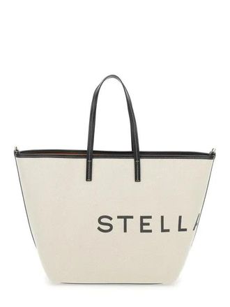 Stella McCartney Stella McCartney Shopper & Totes - White Tote Bag With Contrasting Logo Lettering In - Gr. unisize - in Wei&szlig; - f&uuml;r Damen