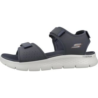 Skechers Homme, Chaussures, Bleu, Taille: 44 EU Flex Sandales Plates