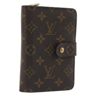 Louis Vuitton Portefeuille Pre-owned en toile Monogram - Femme - Pre-owned - Brun - Taille: ONE Size