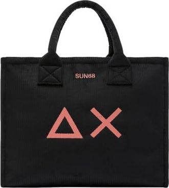 Sun 68 Sac &agrave; main femme Cali Corduroy Noir X45209 Taille unique