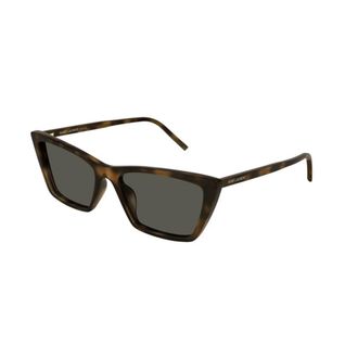 Saint Laurent Authentische Mica Thin Brille - - Accessories - Damen - Braun - 54 MM