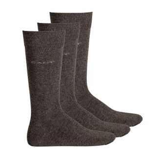 GANT Herren Soft Cotton 3-Pack Socken, Charcoal Melange, Standard