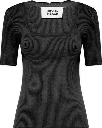 Silvian Heach Femme, Pulls, Noir, Taille: 40 FR Uldrik Knit Top