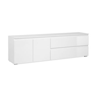 Calicosy TV-M&ouml;bel mit 2 T&uuml;ren, 1 Regalboden und 2 Schubladen B180 cm - PRETORIA