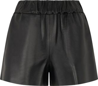 Red Valentino Femme, Shorts, Noir, Taille: 46 FR Short en cuir