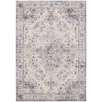 benuta Basic Waschbarer Teppich George - Multicolor 160x230 cm - Kunstfaser - Rechteckig & im Style: Vintage, Elegant, Retro - Pflegeleicht f&uuml;r