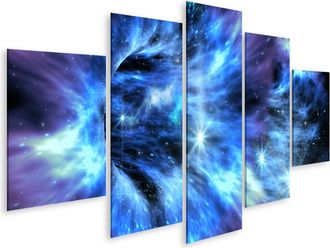 Islandburner Bild auf Leinwand Exotische Wurmloch Formation Deep Space Hintergrund System Alien Fantasy Spiele Science Fiction Illu Wandbild Leinwandbild Bilder fü