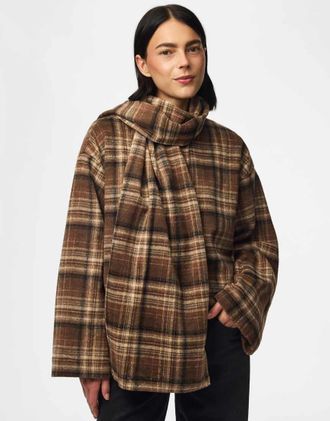 Pieces veste fondue fudge-Marron