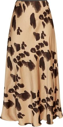Moss Copenhagen Leopardendruck Midirock - - Skirts - Damen - Braun - XS