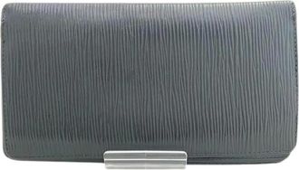 Louis Vuitton unisex, Pre-owned, Noir, Taille: ONE Size Pre-owned Porte Cartes Cr&eacute;dit Epi Long Wallet