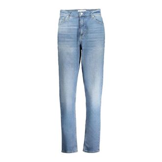 Calvin Klein Femme, Jeans, Bleu, Taille: W26 L32 Jean Mom Denim Bleu Lav&eacute; Brod&eacute;