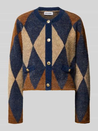 More & More Regular Fit Jacke in Strick-Optik