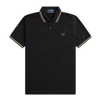 Fred Perry M12 Polo - - Tops - Herren - Schwarzk - 3XS