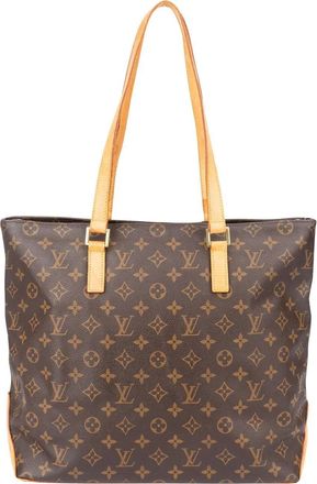 Louis Vuitton Crossbody Bags - Louis Vuitton Canvas Monogram Cabas Mezzo Shoulder - Gr. unisize - in Braun - für Damen