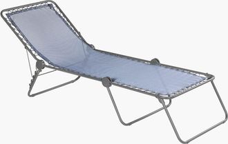 Lafuma Mobilier Bain De Soleil - Transat Piscine et Jardin - Chaise Longue Pliant - Siesta L - Batyline Iso - Bleu Ocean - Lafuma Mobilier