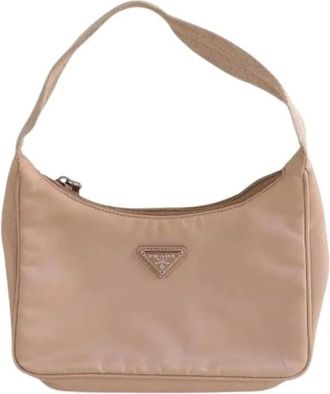 Prada Pre-owned Re-Edition 2005 Mini Bag - Femme - Pre-owned - Beige - Taille: ONE Size
