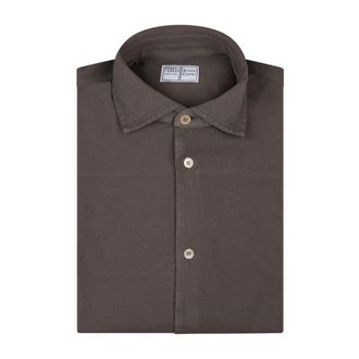 Fedeli Homme, Tops, Brun, Taille: L Steve Shirt