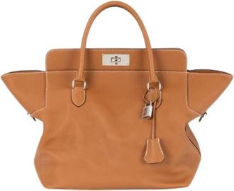 Herm&egrave;s Sac &agrave; main Toolbox Pre-owned - Femme - Pre-owned - Brun - Taille: ONE Size