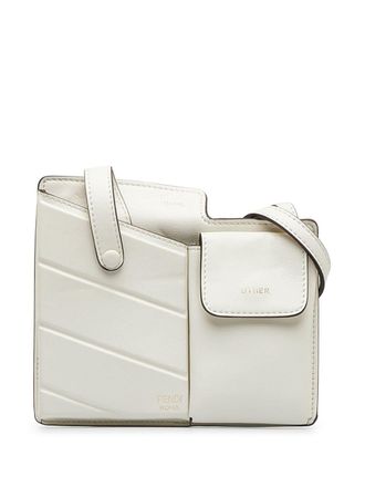 Fendi mini sac porté épaule Bustine Century - Blanc