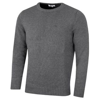 Calvin Klein Herren Chunky Pullover mit Rundhalsausschnitt - Grey Marl - XXXL