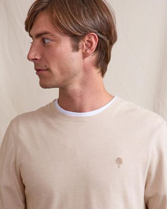 Faguo T-shirt &eacute;cru & beige coton - BAILLY