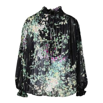 Sabina Mus&aacute;yev Metallic Seidenmischung Hemd - - Blouses & Shirts - Damen - Mehrfarbig - M