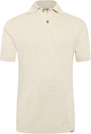 Woolrich Softes Strick-Poloshirt mit Leinenanteil in