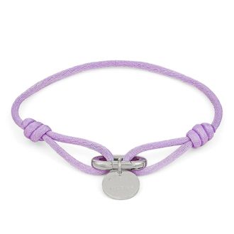 Copenhagen Armband - Edelstahl Fabric Link - Gr. ONESIZE - in Violett - f&uuml;r Damen