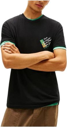 Tommy Hilfiger Homme, Tops, Noir, Taille: M T-Chemises
