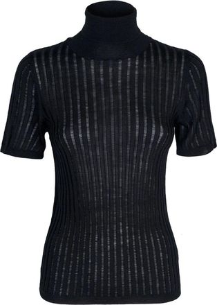 Mauro Grifoni Femme, Pulls, Noir, Taille: 34 FR Col roul&eacute;s