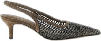 Brunello Cucinelli Slingback Pumps - - Shoes - Damen - Braun - 40 EU