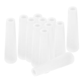 Supvox 12 St&uuml;ck Pack Wei&szlig;e Kunststoff Garnwickelr&ouml;hren Konisch Garnspulenhalter f&uuml;r Stickgarn Wollwickelr&ouml;hren zum Stricken N&auml;hen Basteln und Weben
