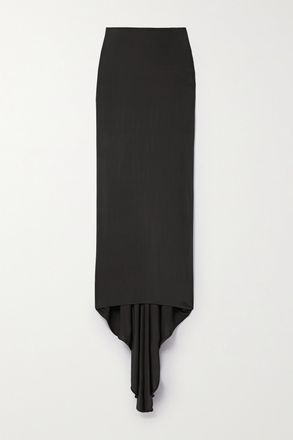 Magda Butrym Jupe Longue Asymétrique En Jersey - Marron