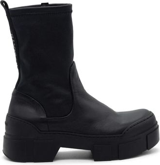 Vic Mati&eacute; Femme, Chaussures, Noir, Taille: 36 EU V14 Roccia - Botte cheville stretch noire