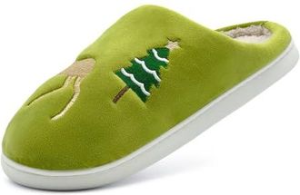 Generic Pantoufles de No&euml;l pour homme et femme - Semelle en caoutchouc antid&eacute;rapante - Doubl&eacute;es en peluche - Chaudes - Confortables - L&eacute;g&egrave;res - Pour int&eacute;rieur