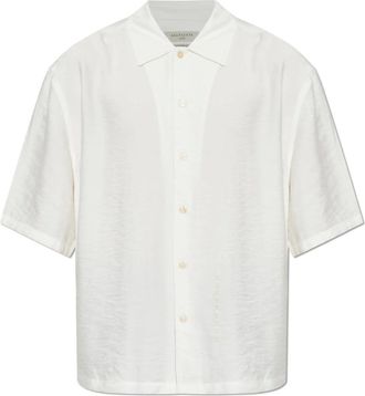 AllSaints Homme, Chemises, Blanc, Taille: XL Purley Oversized Short Sleeve Shirt
