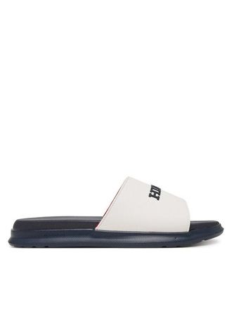 Tommy Hilfiger Pantoletten Dual Density Hilfiger Pool Slide FM0FM05797 Wei&szlig;