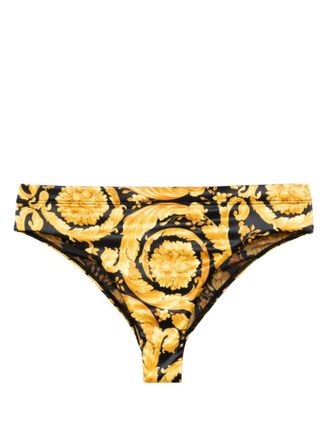 Versace slip &agrave; imprim&eacute; Barocco - Noir