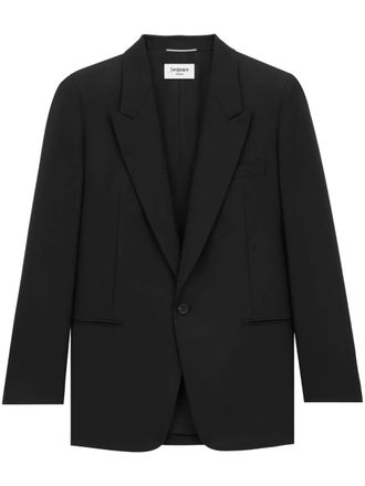 Saint Laurent Einreihiges Sakko - Schwarz