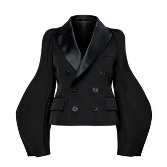 sacai Sacai Jackets Black - - Jackets - Damen - Schwarzk - M