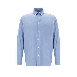 Au Printemps Paris Baumwollhemd - Blau