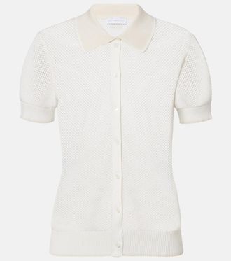 Stella McCartney Polo en coton au crochet