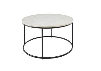 M&ouml;belando Wohnzimmertisch >Belfort< (DxH: 80x46 cm) in schwarz - 46 (H)