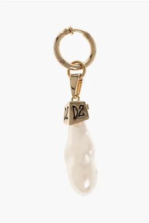 Dsquared2 Metal Clip-On Single Earring with Pearl Shaped Pendant size Unica