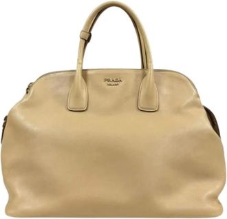 Prada Sac &agrave; main vintage doccasion - Femme - Pre-owned - Beige - Taille: ONE Size