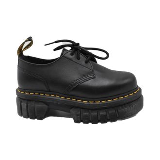 Dr. Martens Plateau Leder Schn&uuml;rschuhe - - Shoes - Damen - Schwarzk - 40 EU
